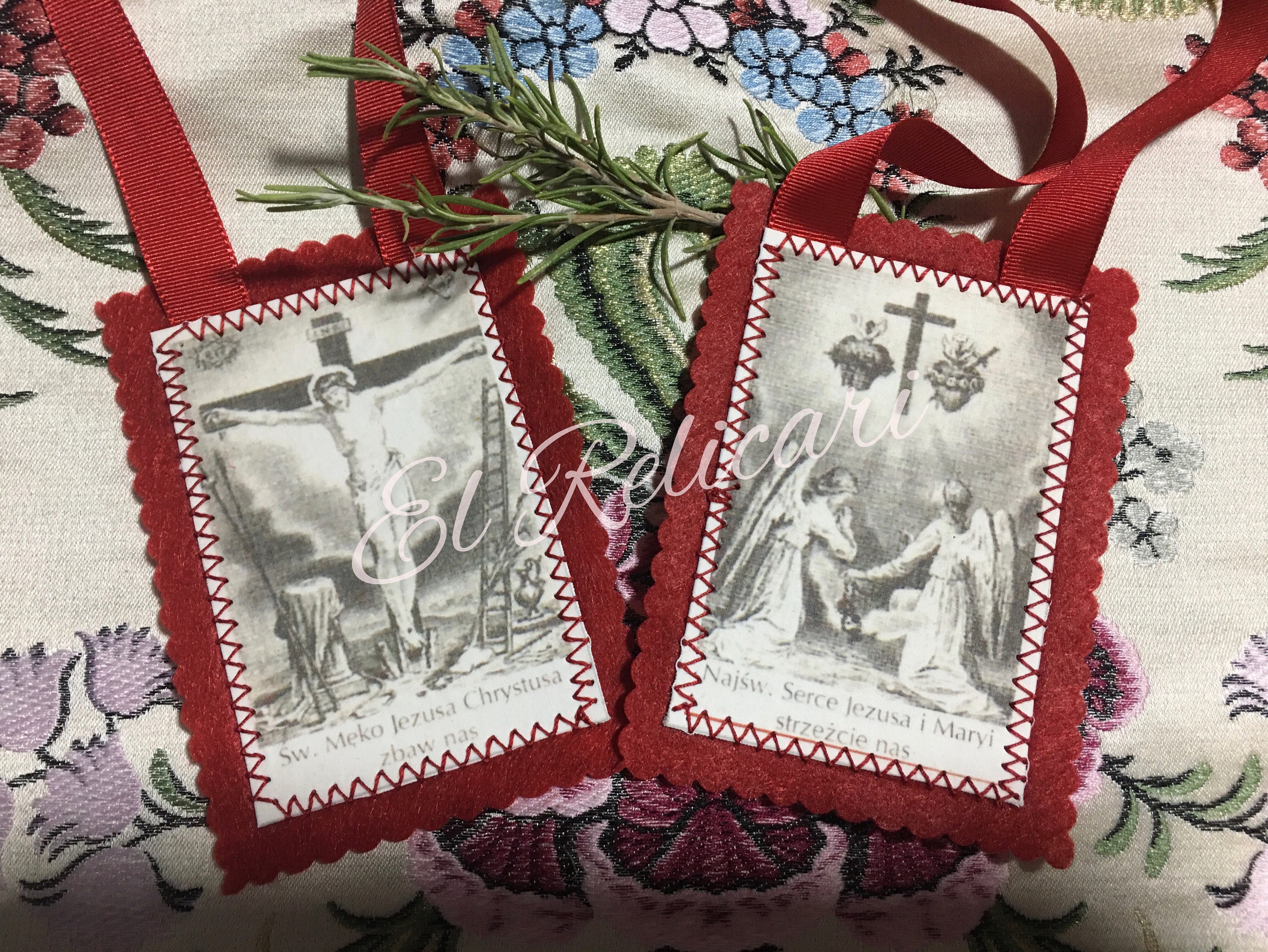 The Scapular of the Passion. red Scapular. - Etsy UK