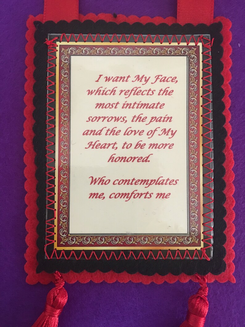 Devotion to the Holy Face. Scapular for Door, Blessing for the Home ...