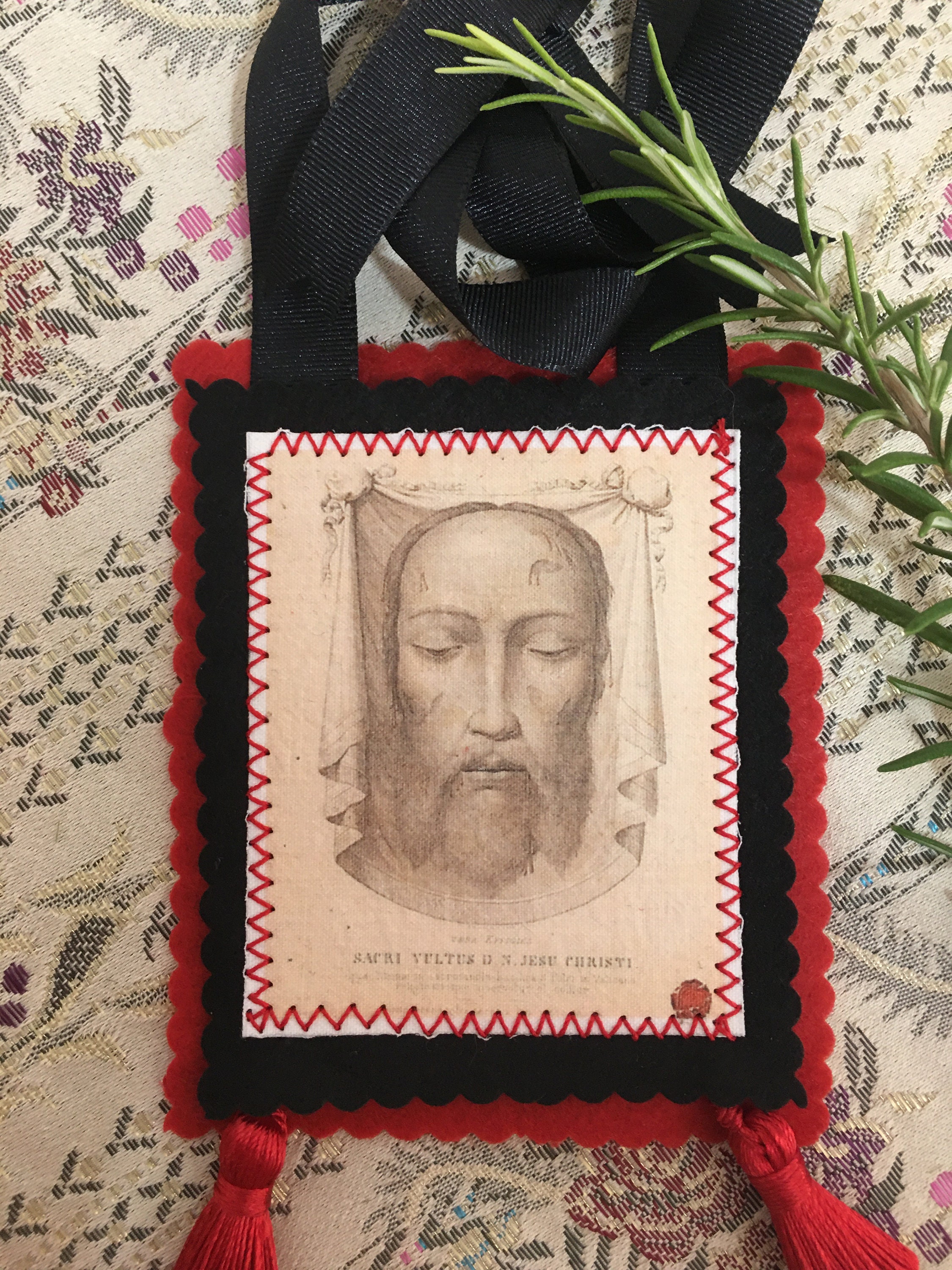 Scapular for Door. the True Face of Our Lord Jesus Christ. - Etsy
