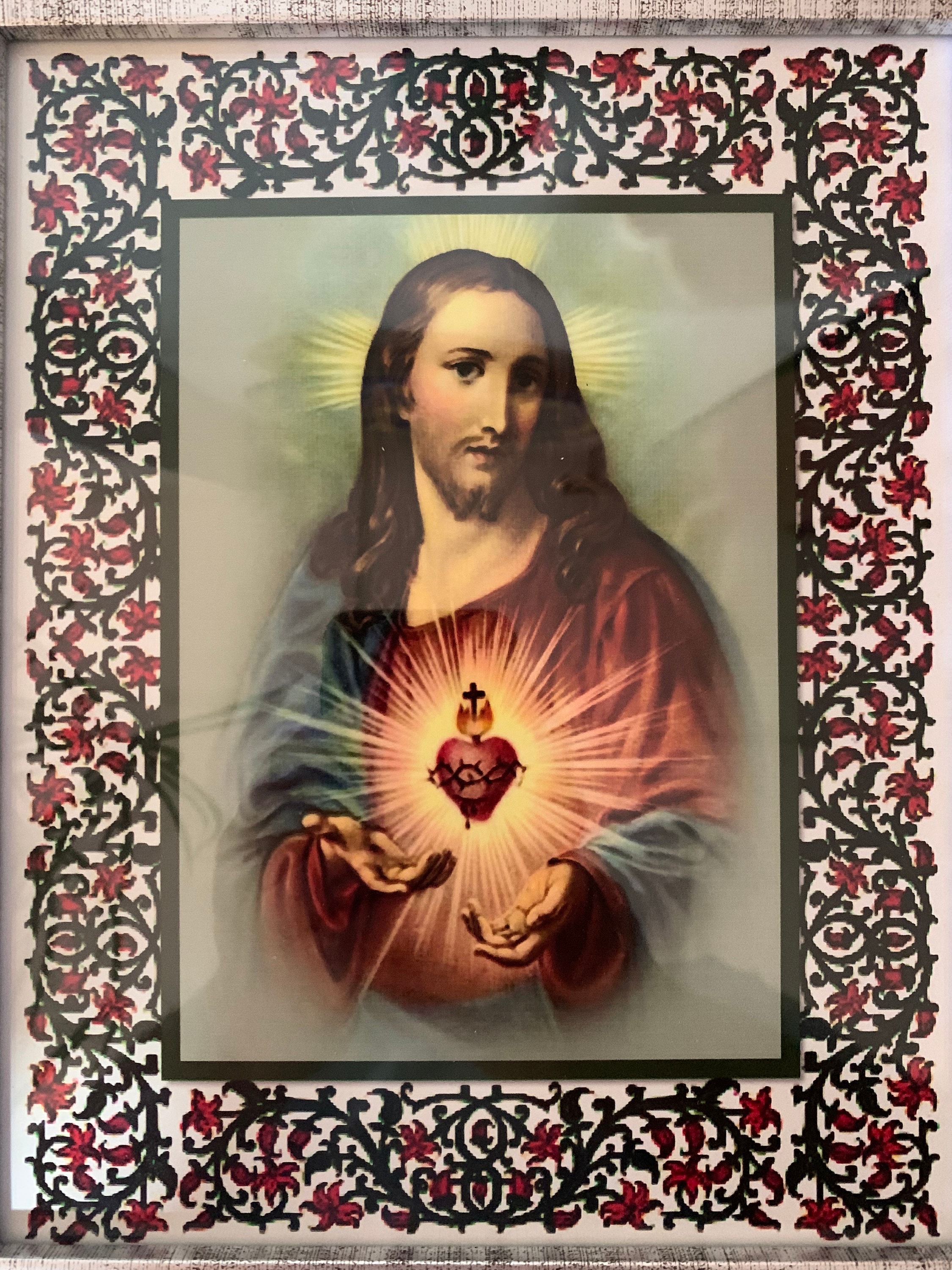 Sacred Heart of Jesus. Chart. - Etsy