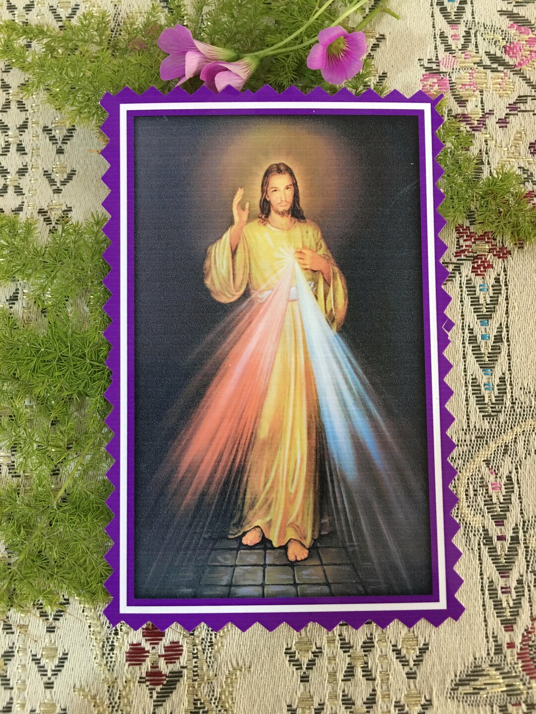 Divine Mercy. Laminated Cards. - Etsy