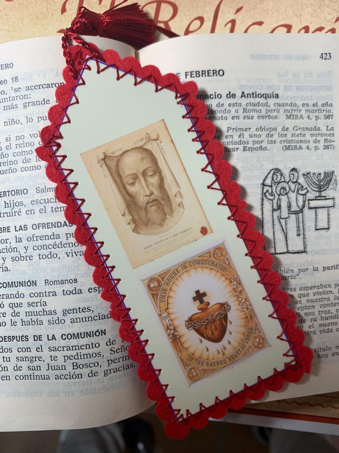 HOLY FACE, Heart of JESUS. Page Separator. - Etsy