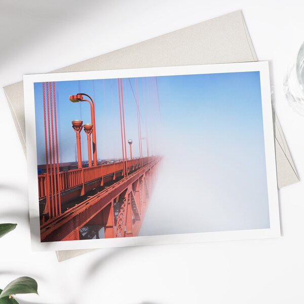 Golden Gate Bridge Greeting Card - Etsy