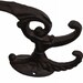 Decorative Victorian Ornate Triple Wall Hook Rust Brown Cast Iron 7 ...