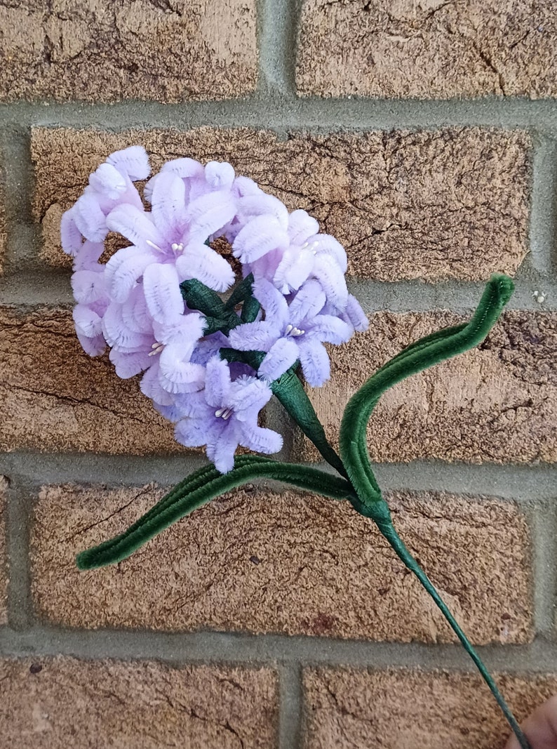 Artificial Hyacinth Flower Made Using Chenille Pipe Cleaner - Etsy UK