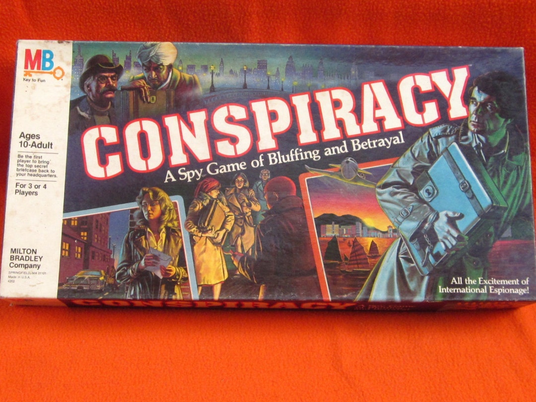 CONSPIRACY Vintage SPY BOARDGAME Top Secret Game of Bluffing & Betrayal ...