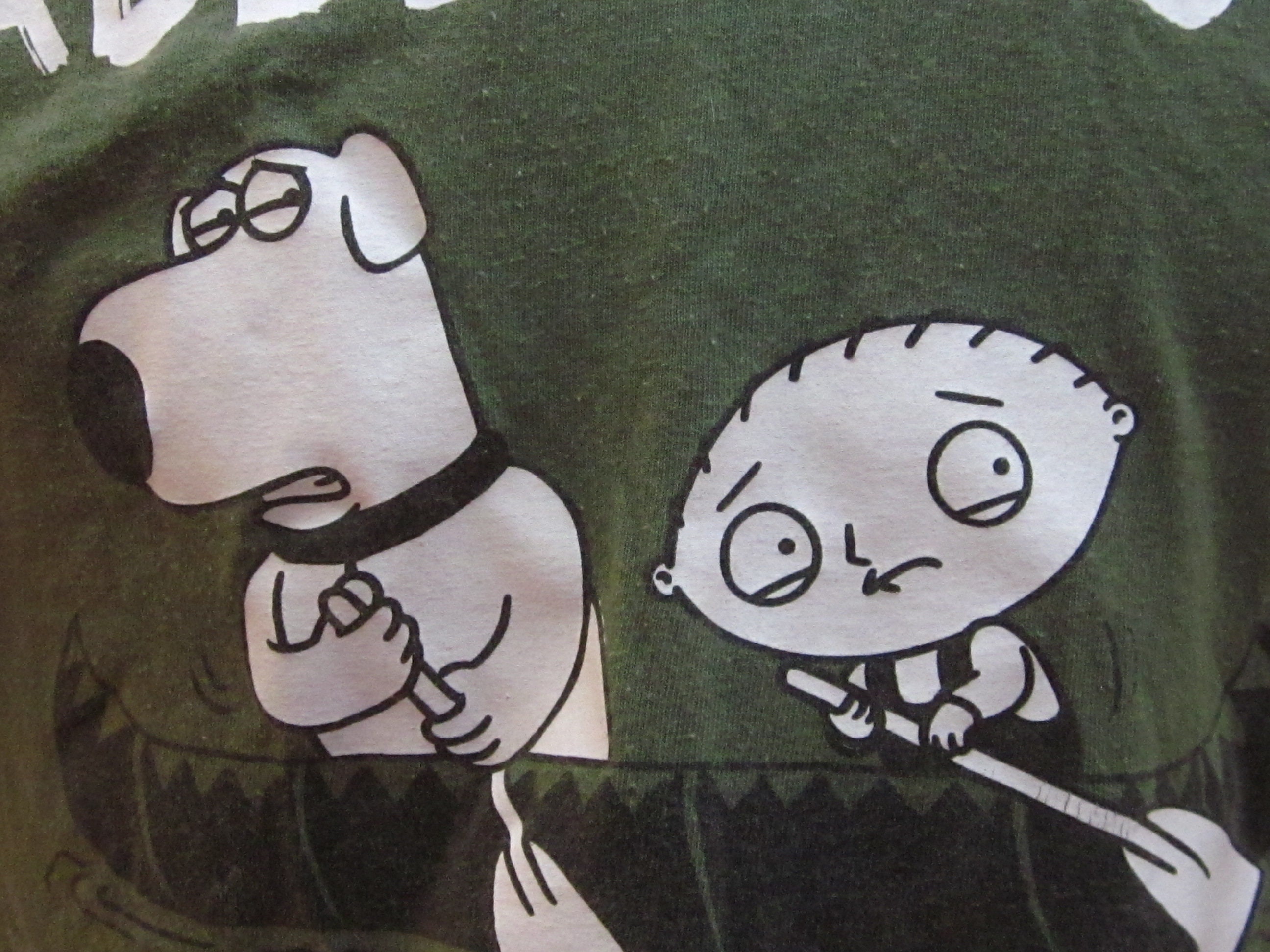 Vintage FAMILY GUY Brian & Stewie-paddle Faster..i Hear Banjos-olive ...