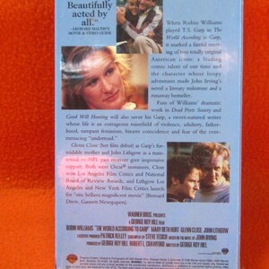 ROBIN WILLIAMS 1982 VHS Tape-the World According to Garp-warner ...