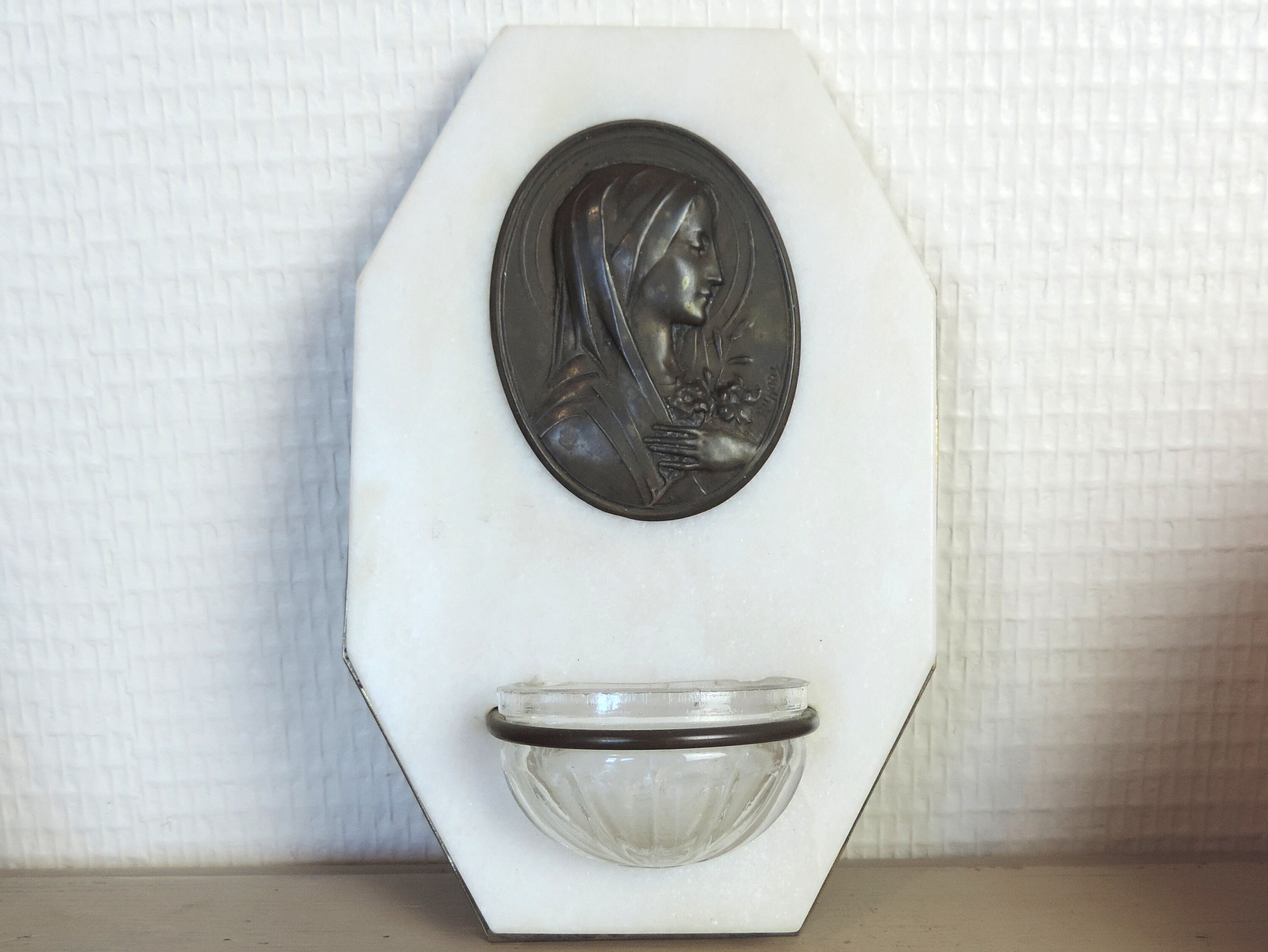 Virgin Mary Holy Water Font French Vintage Virgin Mary - Etsy