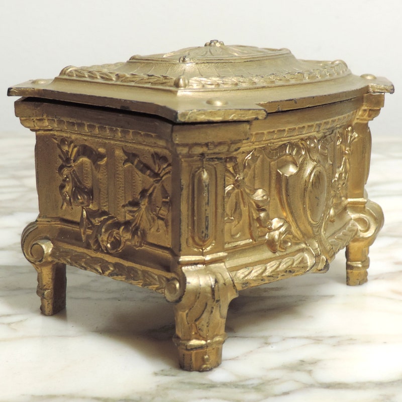 Antique Jewelry Box - Etsy