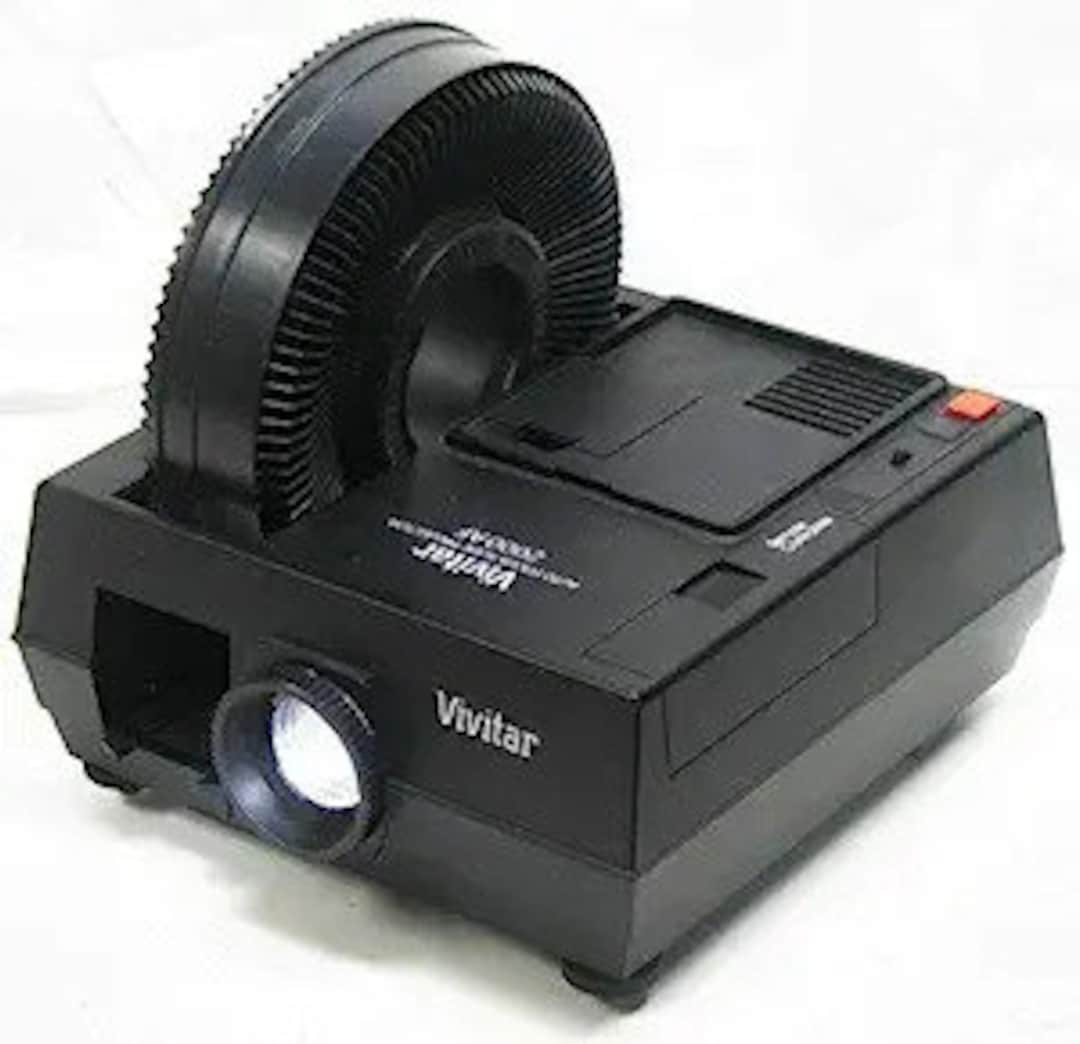 Vivitar 2000AF 35MM Slide Projector - Serviced (clip on Remote Door ...