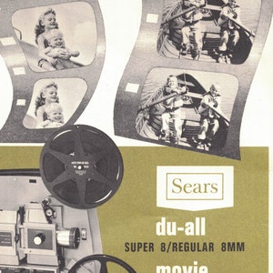 Bell and Howell Sears DUAL Super 8MM & 8MM Movie Projector | Etsy