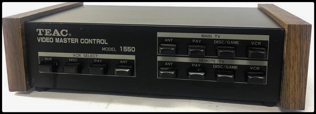 TEAC Video Master Control TV Selector - Tested and Working - Etsy