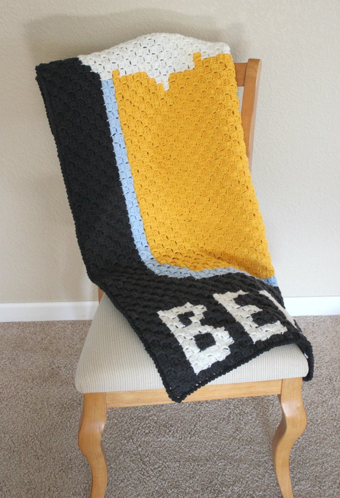 Crochet Blanket Pattern Dad Gifts C2C Crochet Pattern | Etsy