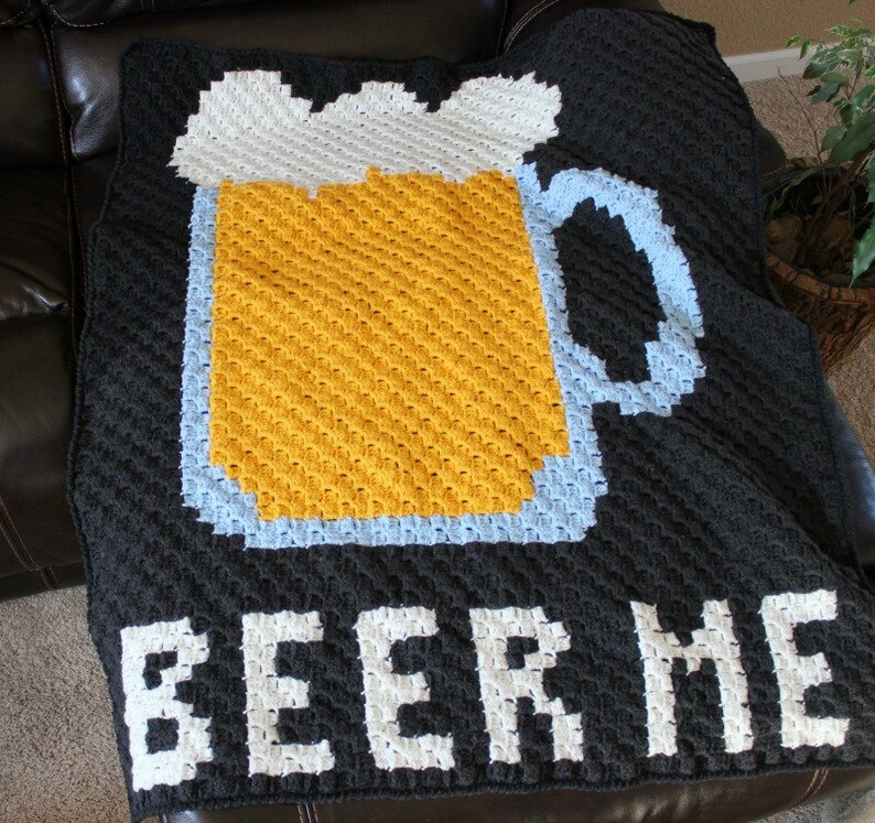 Crochet Blanket Pattern Dad Gifts C2C Crochet Pattern - Etsy