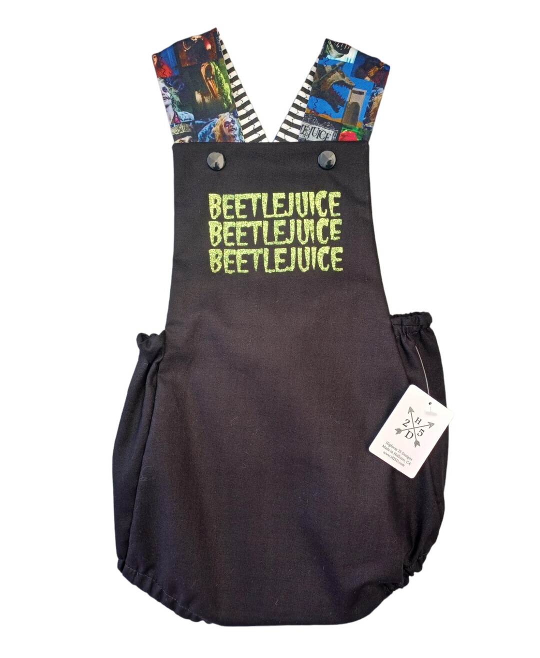 Beetlejuice Horror Baby Overall Romper Onesie Jumpsuit - Etsy