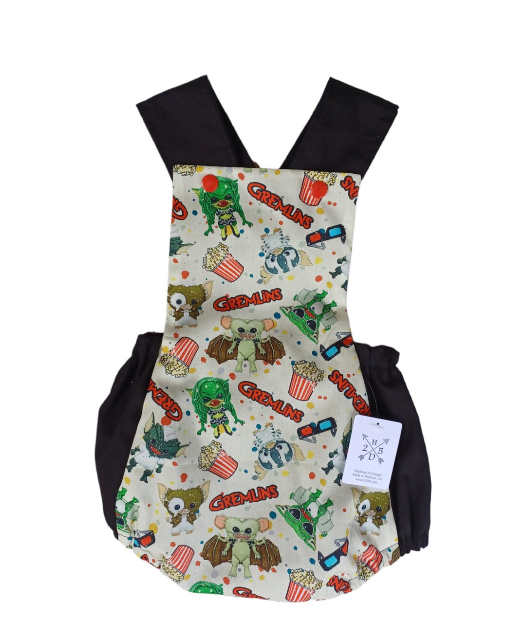 Midnight Horror Overall Romper Baby Infant Toddler Halloween Costume ...