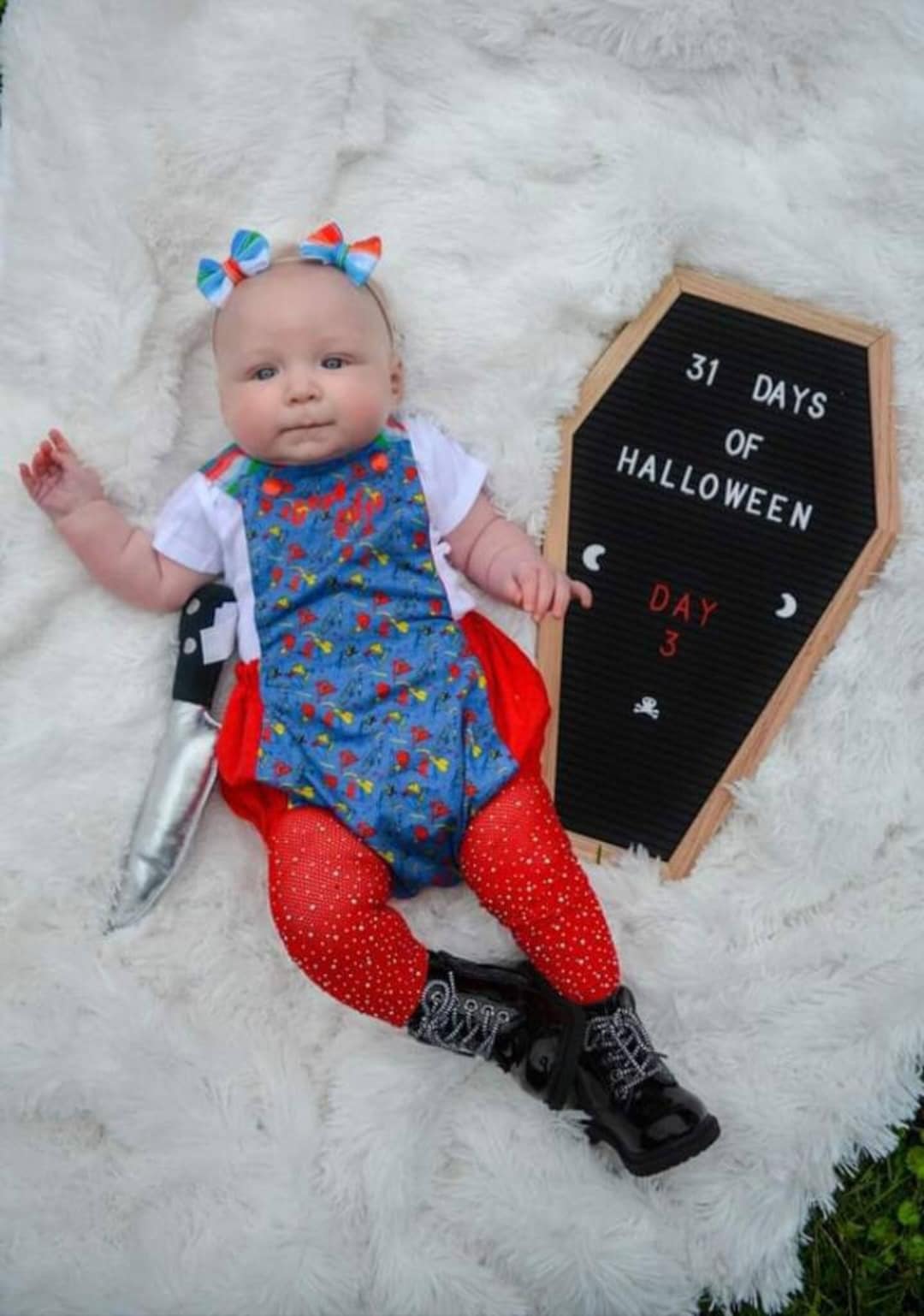 Chucky Child's Play Good Guys Horror Overall Romper Baby Infant Toddler ...