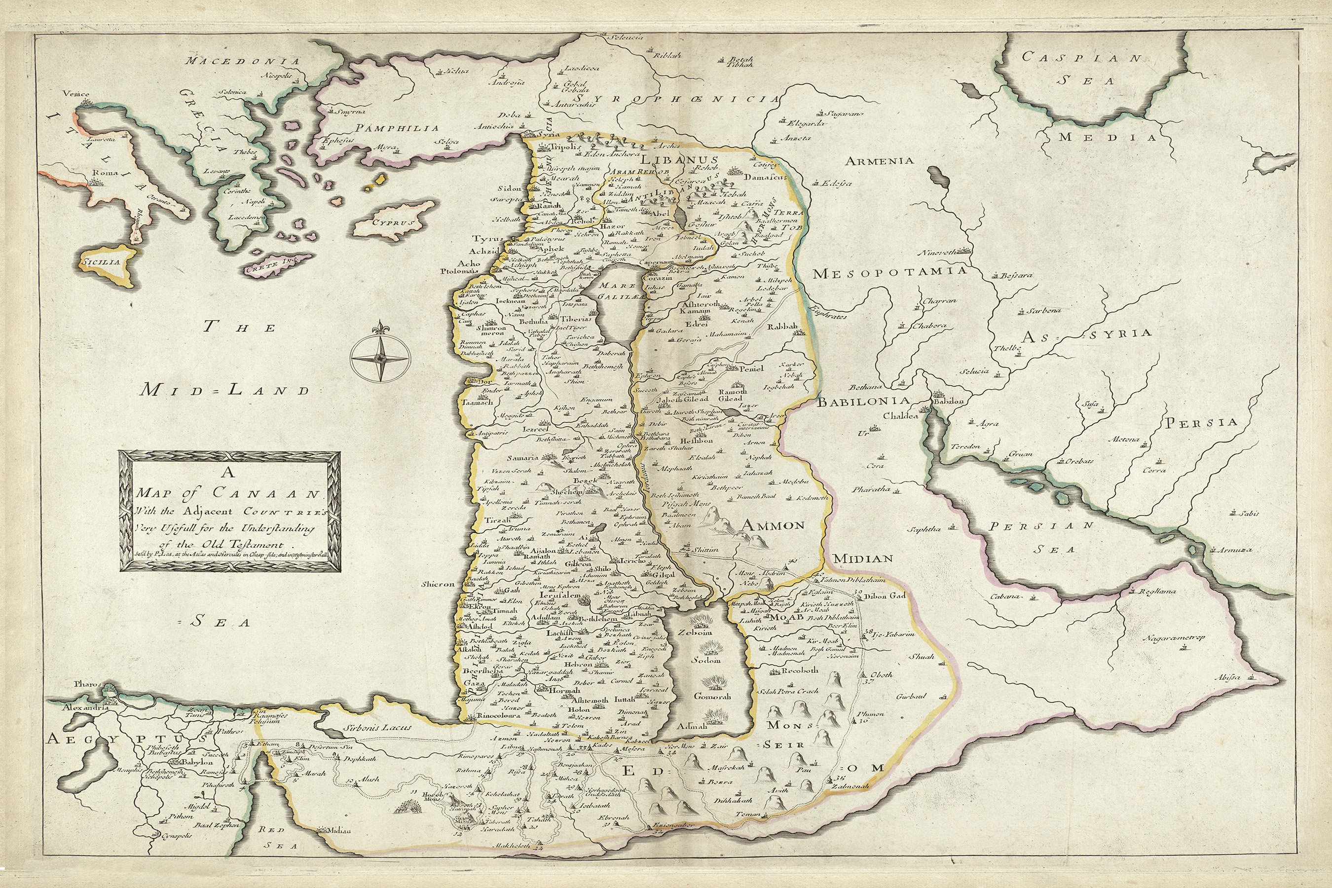 Map of Canaan Ancient Canaan Map Biblical History Map - Etsy Singapore