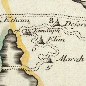 Map of Canaan | Ancient Canaan Map | Biblical History Map Print - Etsy