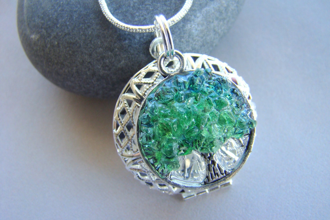 Wisdom Tree Essential Oil Diffuser Necklace Tree of Life | Etsy