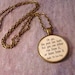 The Lion King Inspired Quote Pendant Necklace With Chain, Words of ...