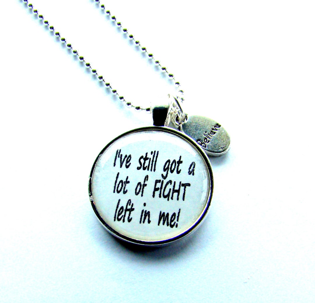 Fight Song Pendant Necklace: Silver Plated Charm Jewelry - Etsy