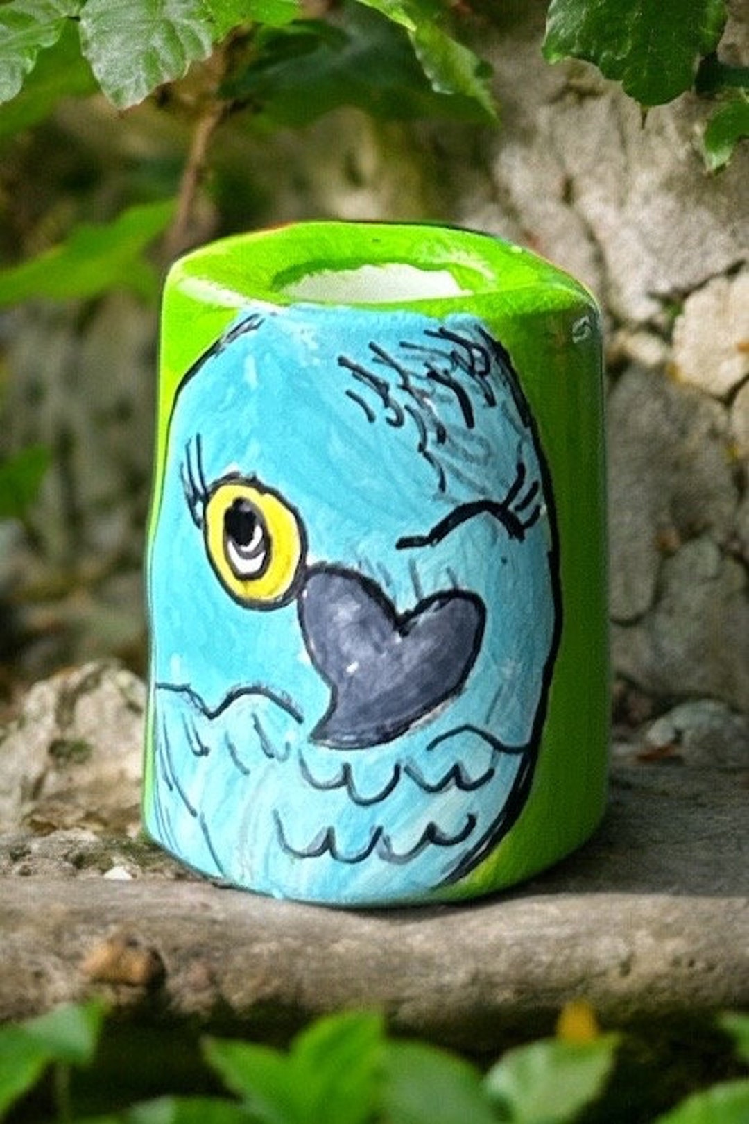 Blue Parrot Dread Bead, Dreadlock Bead, Bird Dread Bead - Etsy