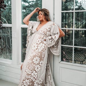 Kayleigh, Boho Wedding Dress, Bell Sleeve Wedding Dress, Lace Wedding ...