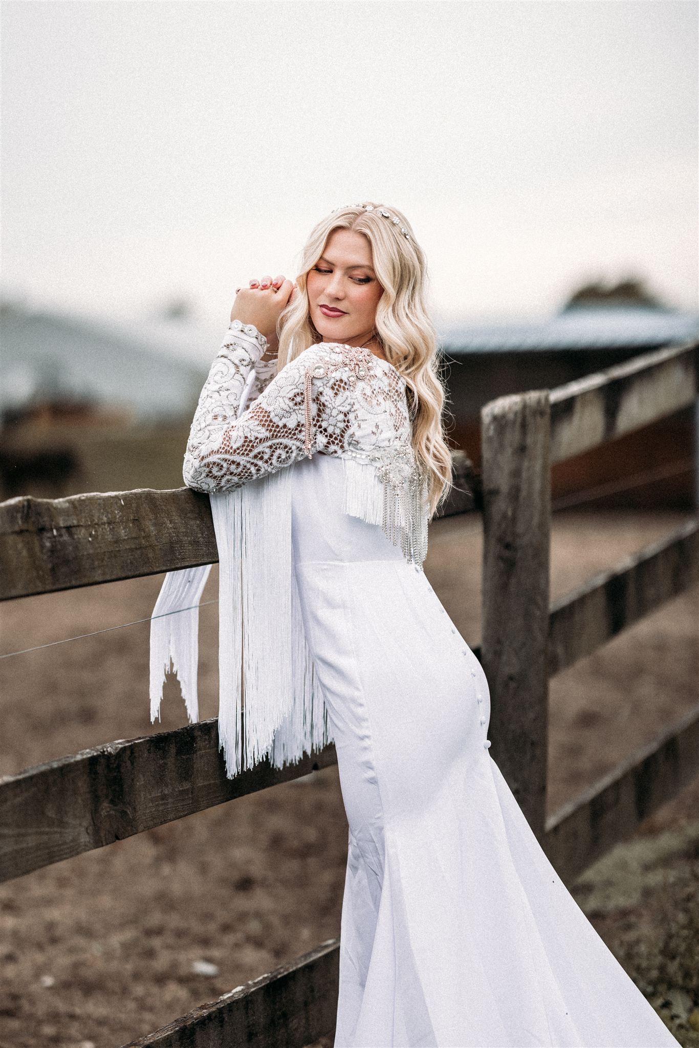 Sample Sale, Bridalbolero, Western Fringe Rhinestone, Western Wedding ...