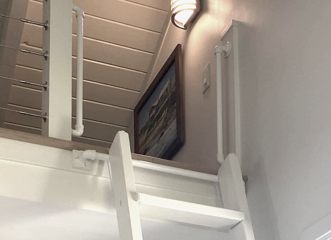 WHITE Ladder Hardware Kit Makes Your Ladder STAND UP - Etsy