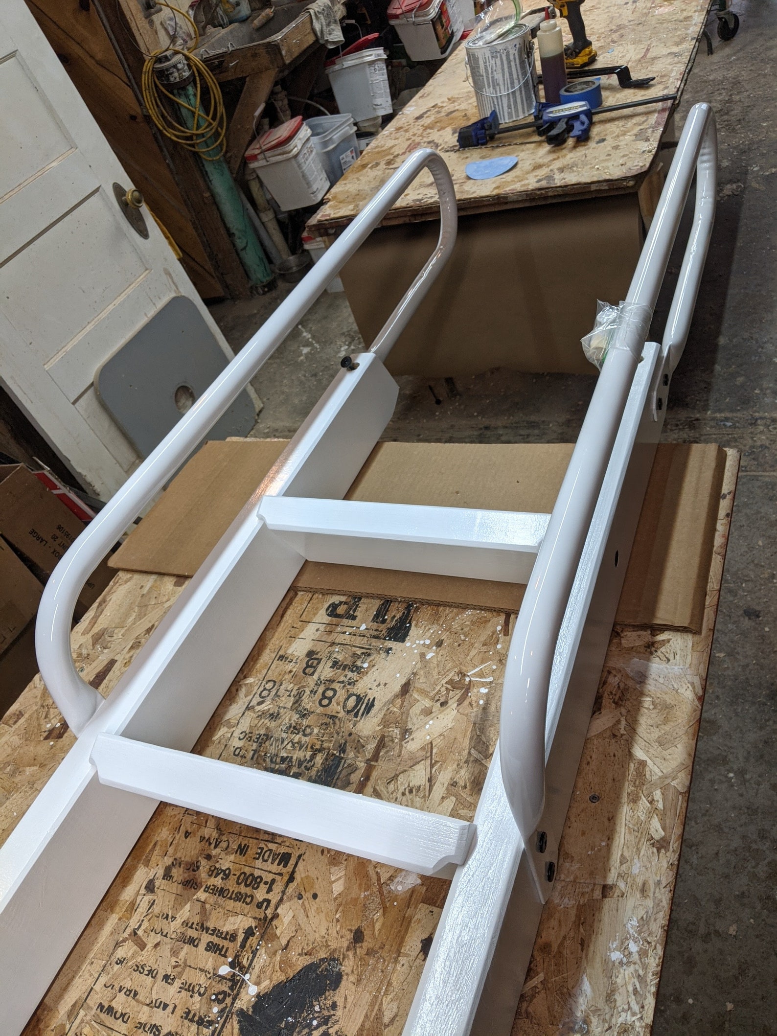 Ladder HANDRAILS Black White or Bare Steel No - Etsy