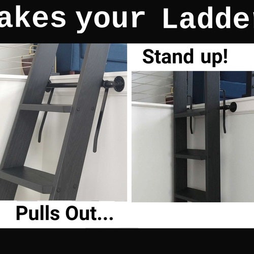 WHITE Ladder Hardware Kit Makes Your Ladder STAND UP - Etsy