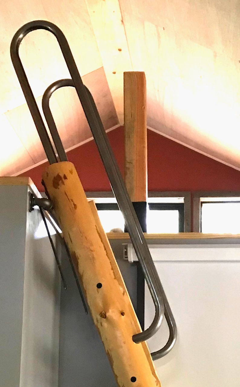 Ladder HANDRAILS Black White or Bare Steel No - Etsy