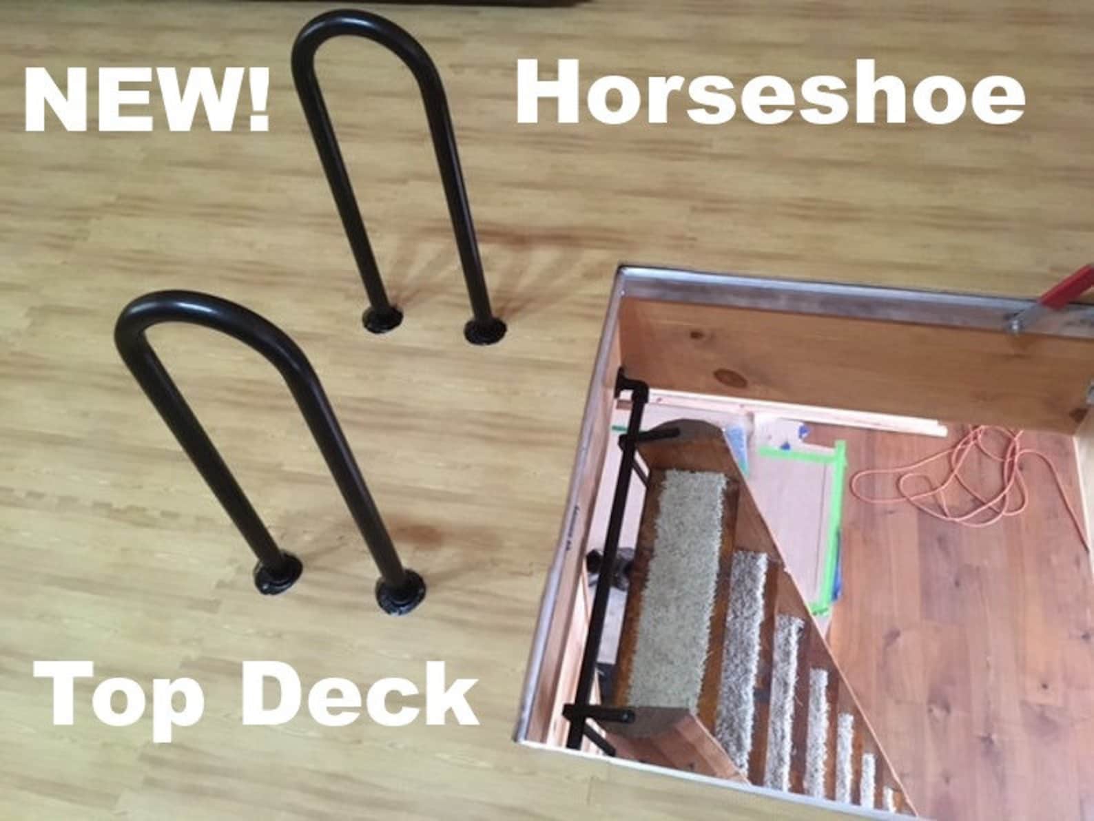 Ladder HANDRAILS Black White or Bare Steel No - Etsy