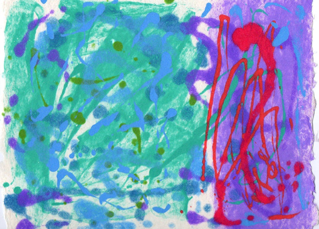 Pulp Painting Ready to Be Framed. Base Sheet Made From Abaca, Pigmented ...