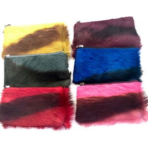 African Springbok Makeup Bag South Africa Springbok Hide Purse ...