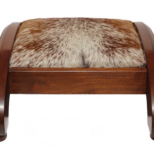Cowhide Footstool Cowhide Ottoman Cowhide Stool 19th Century Regency ...
