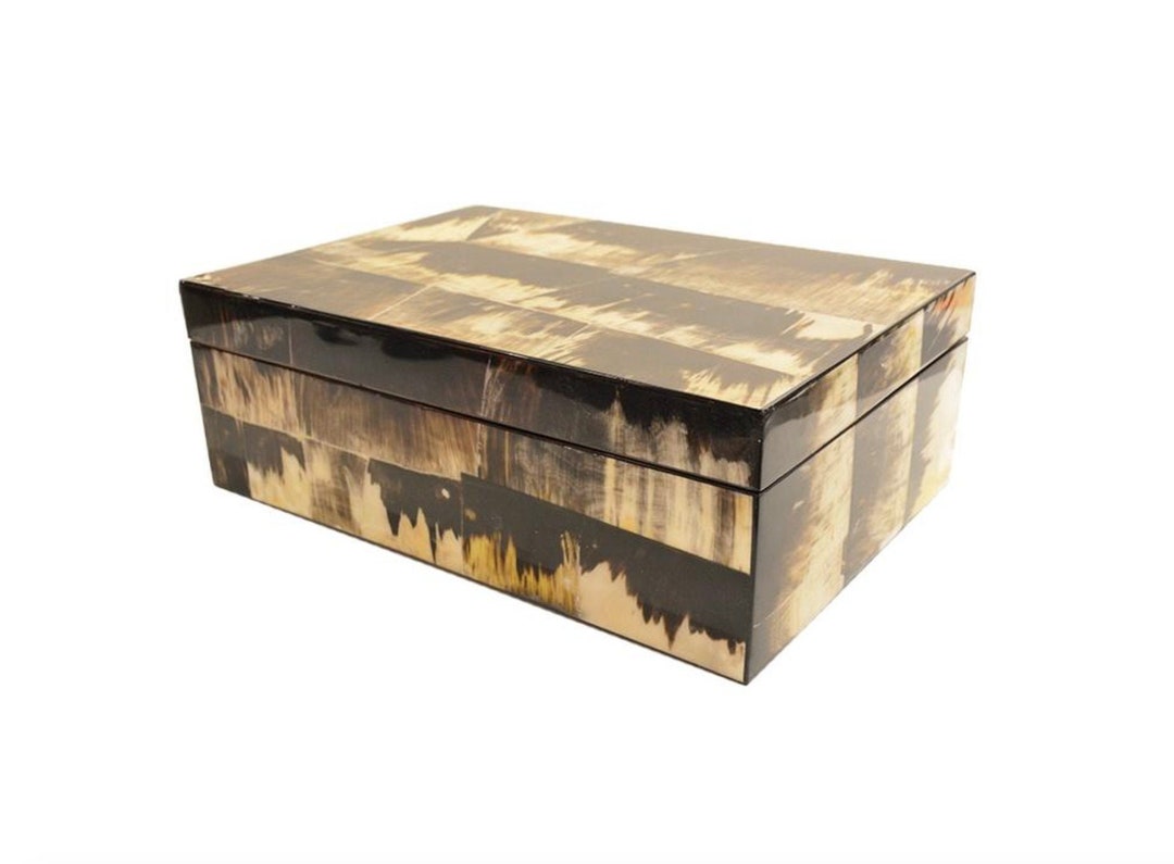 South African Horn Box South Africa Horns Box Natural Horn Keepsake Box ...