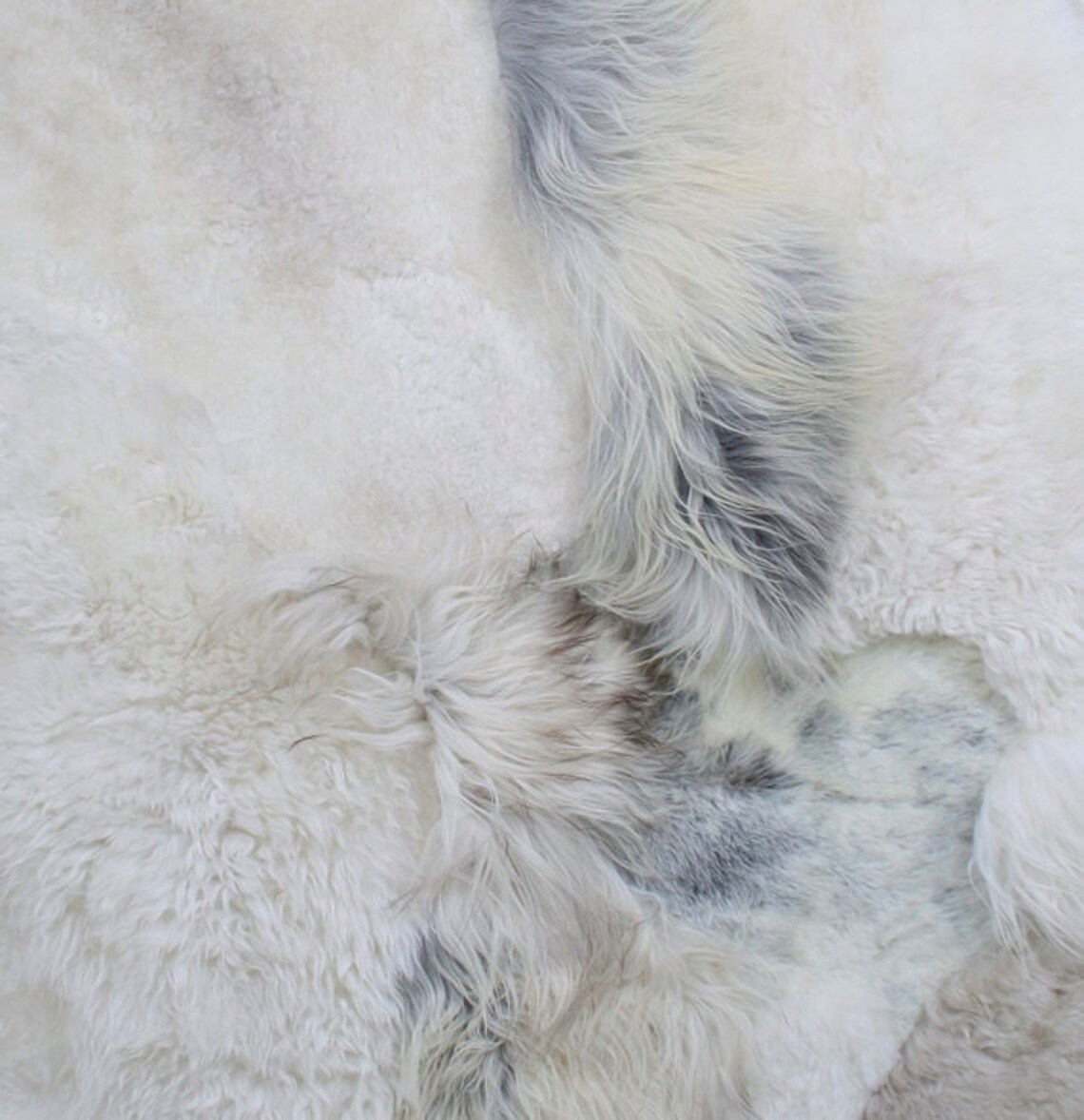 Off White Sheepskin Patchwork Rug Grey Sheepskin Patchwork Rug - Etsy