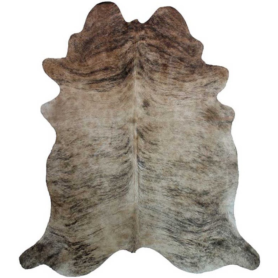 Brindle Cowhide Rug Brown Black Cowhide Rug Leather Hide Rug Fur Pelt ...