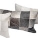 Gray Cowhide Patchwork Pillow Grey Patchwork Cowhide Pillow Gray ...
