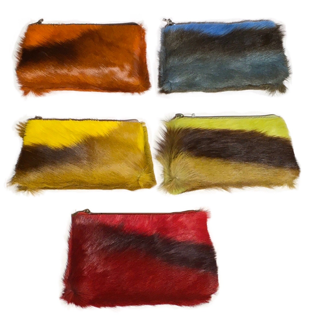 African Springbok Makeup Bag South Africa Springbok Hide Purse ...