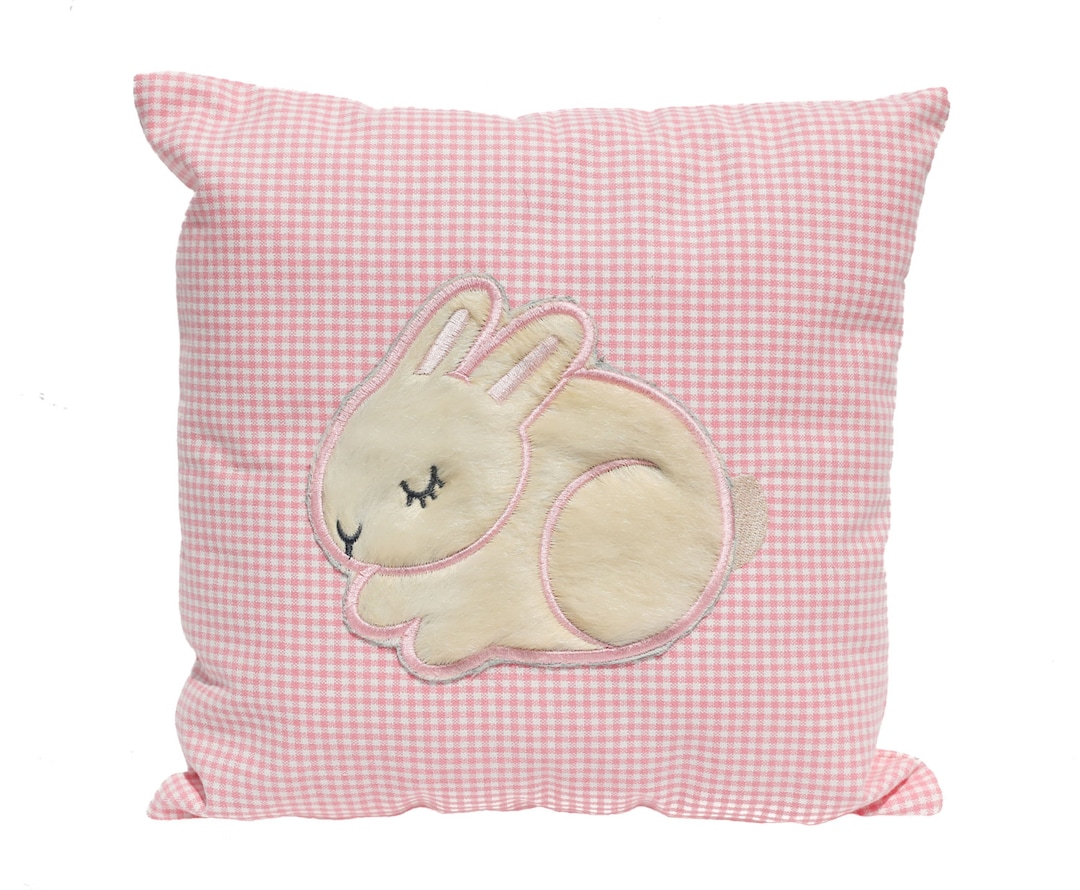 Woodland Nursery Decor Bunny Rabbit Pillow Pink Baby Gift for Her - Etsy