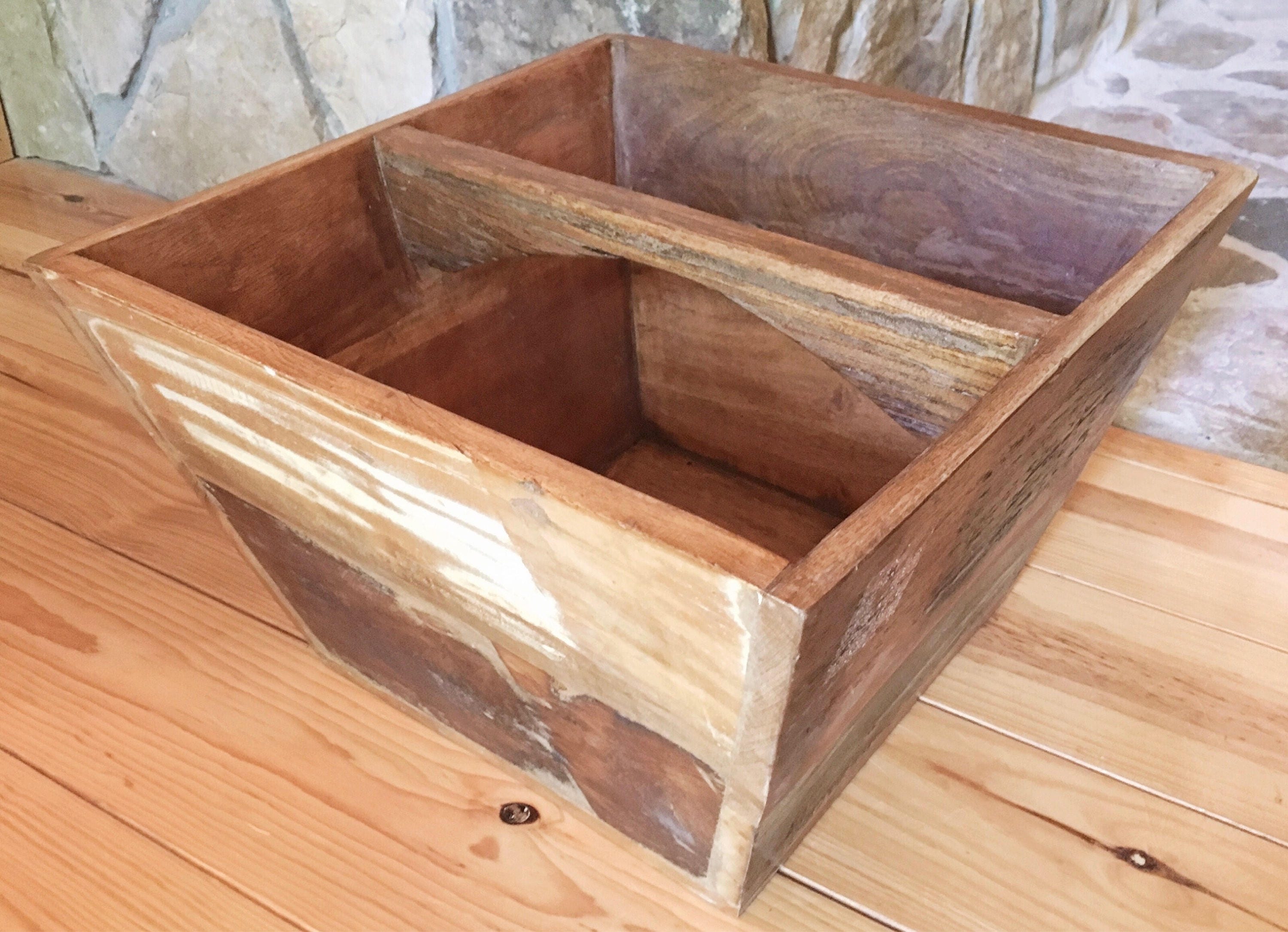 Reclaimed Wood Box Wooden Box Toy Box Storage Basket Firewood | Etsy