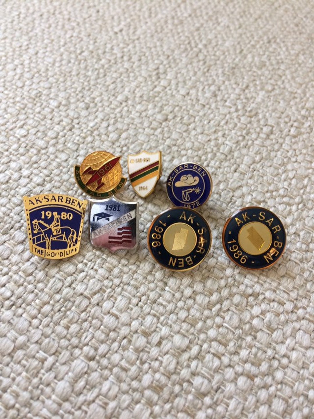 Ak Sar Ben Pins, Lot of 7 - Etsy