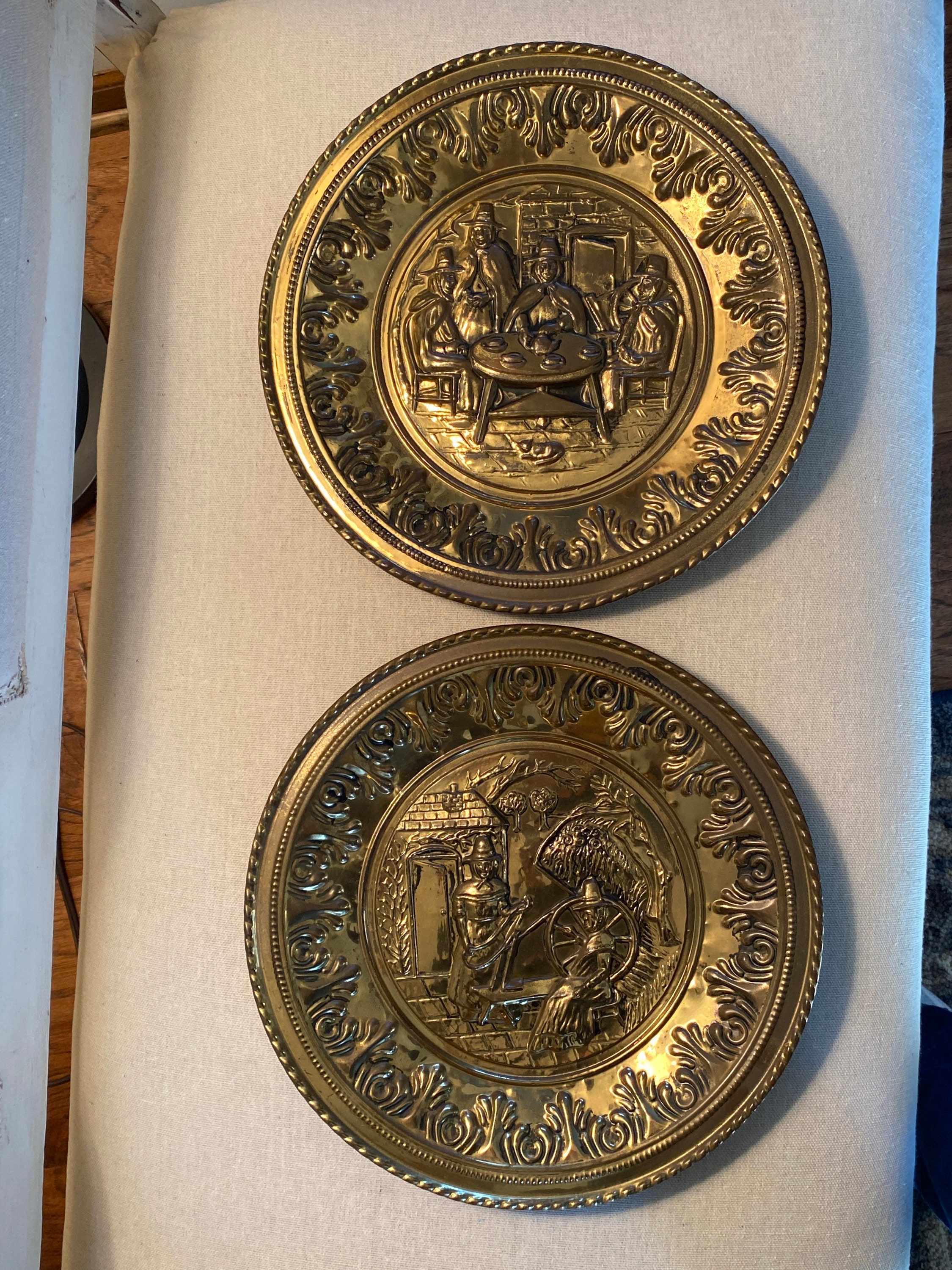 Colonial Embossed Metal Wall Plates | Etsy