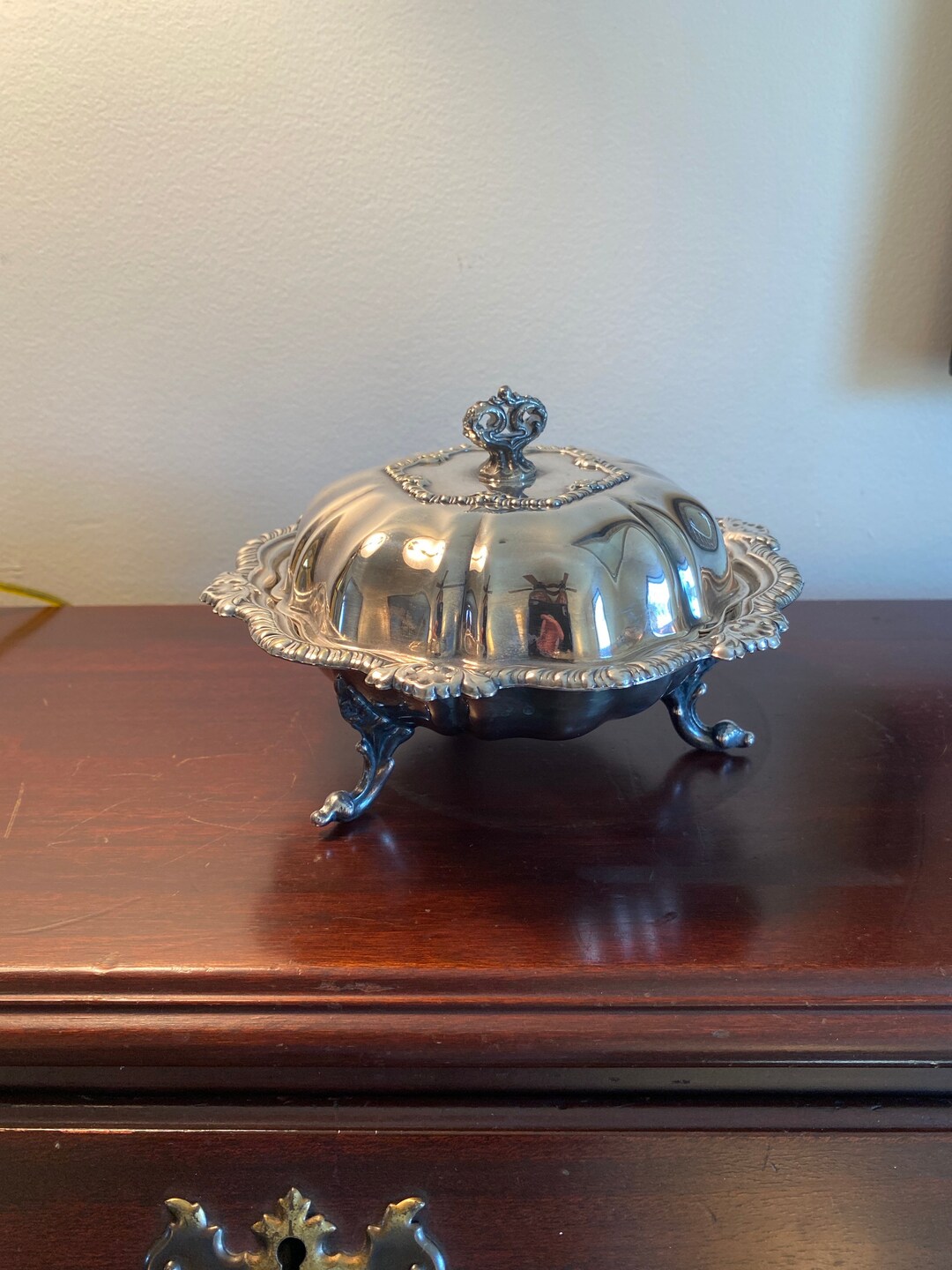 Silver Plate Butter Holder With Domed Lid, 5th Ave. 825 - Etsy