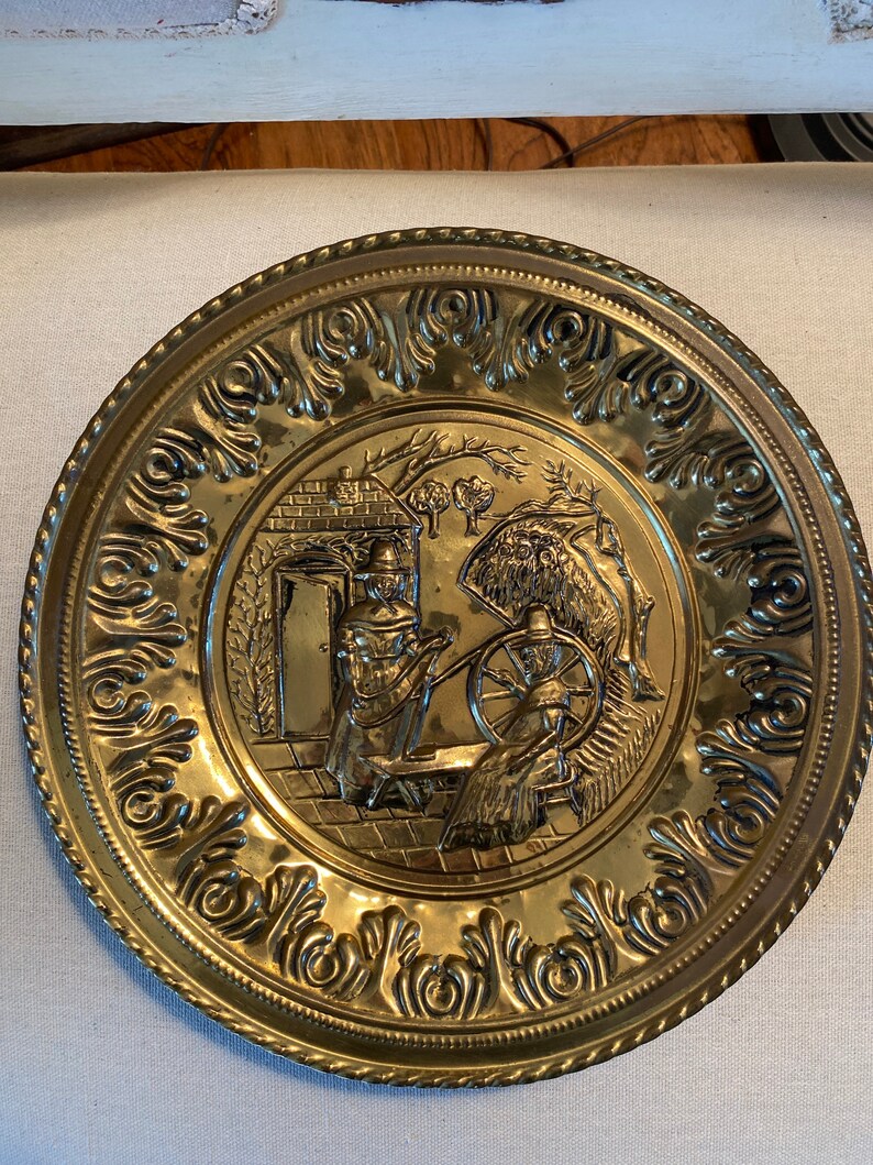 Colonial Embossed Metal Wall Plates | Etsy