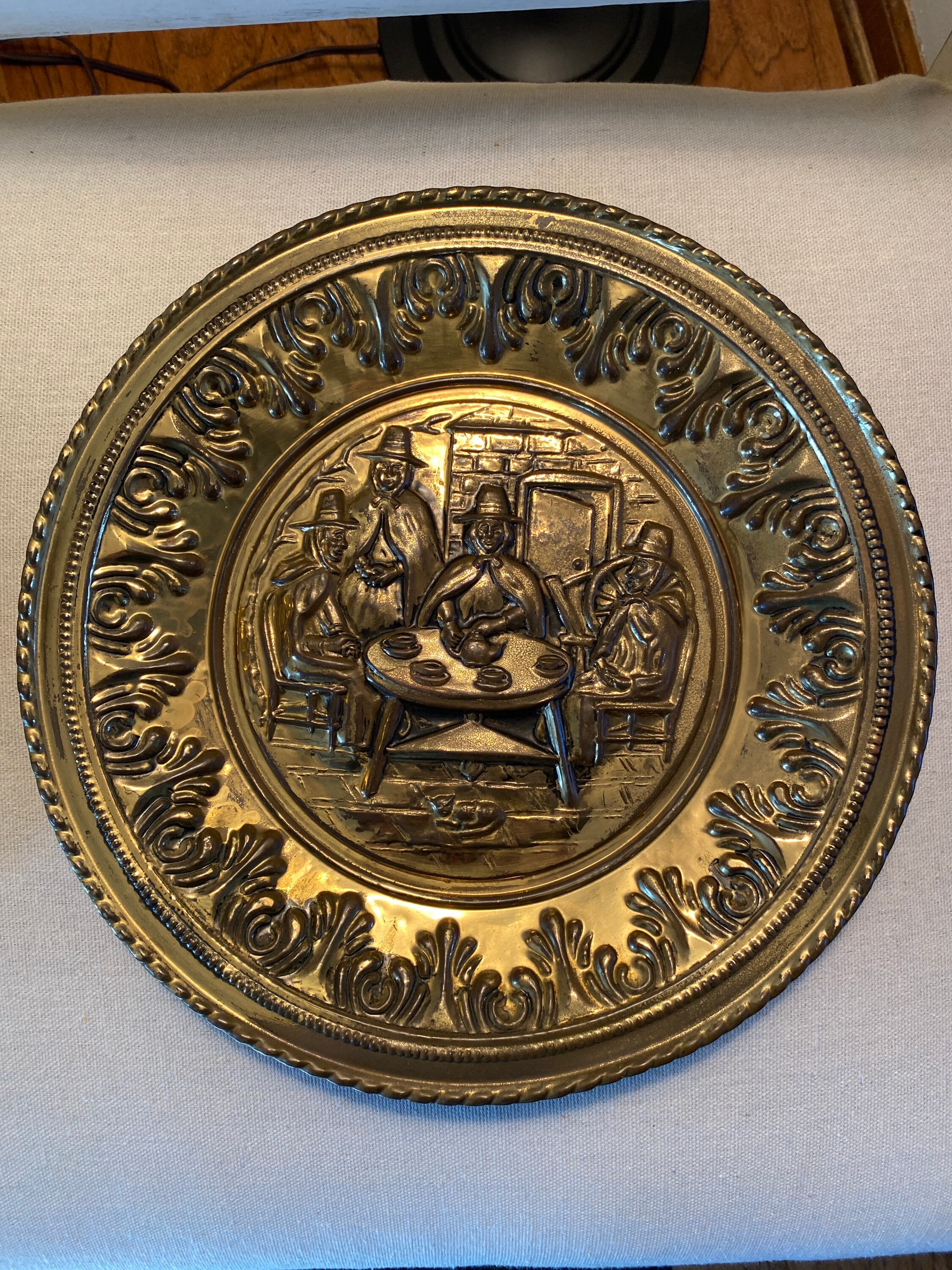 Colonial Embossed Metal Wall Plates | Etsy